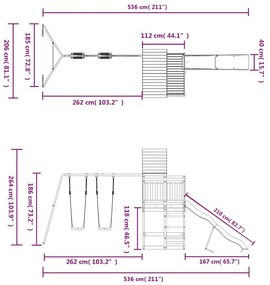 Dětské Hřiště Na Zahradu - Masivní impregnované borové dřevo