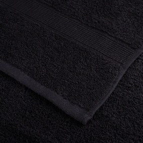 Premium ručníky SOLUND 10 ks černé 50 x 100 cm 600 g/m² 137427