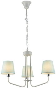 Modrý závěsný lustr York Ledea pro žárovku 3x E14 - Candellux