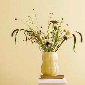 IB LAURSEN Skleněná váza Veneto Yellow, žlutá barva, sklo