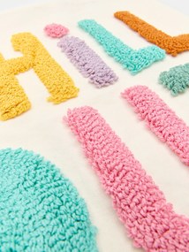 Sinsay - Povlak na polštář s nápisem „Chill Out“ - bílá