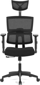 Ergonomická kancelářská židle MERANO - černá síťovina