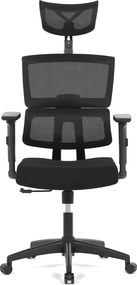 Ergonomická kancelářská židle MERANO - černá síťovina