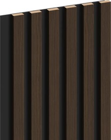 Mexen Lam-B, akustické stěnové lamely 275 × 30 cm, HDF deska 4 mm, technická dýha, ořech palisandrový, S100-275307-3015-021
