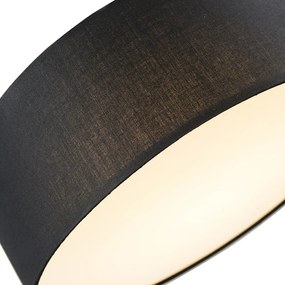 Stropní svítidlo černé 30 cm včetně LED - Drum LED