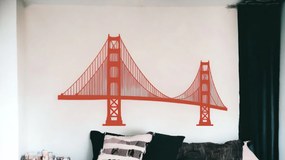 Golden Gate Bridge - kovový obraz na zeď Velikost: 100cm