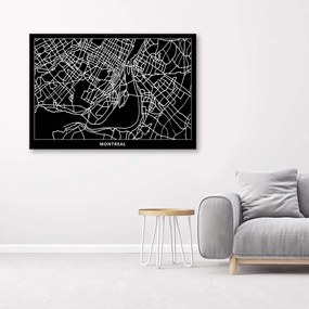 Gario Obraz na plátně Plán města Montreal Rozměry: 60 x 40 cm