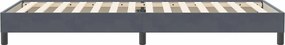 Postel Box Spring bez matrace tmavě šedá 100x220 cm samet 3315862
