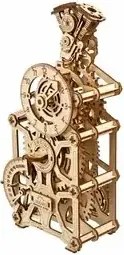 Ugears 3D dřevěné mechanické puzzle Hodiny motoru / od 14 let / 265 dí