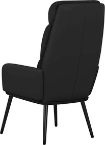 Relaxační křeslo černé textil 341125