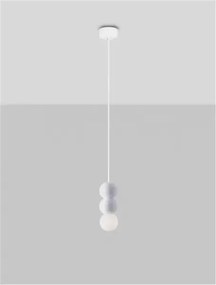 LED bílý moderní lustr Zero