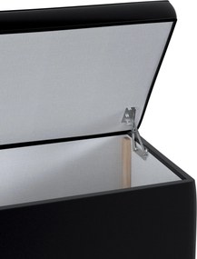 Čalouněná skříň barva černá látka lesklé, sametová