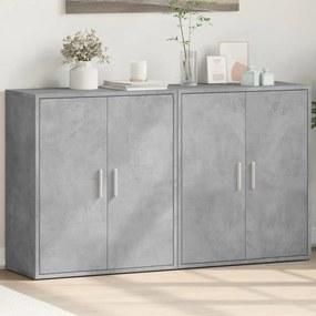 Příborníky 2 ks betonově šedé 60 x 31 x 70 cm kompozitní dřevo 3276542