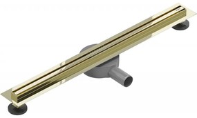 Mexen Flat 360° Slim lineární odtok rotační 60 cm, Zlatá - 1541060