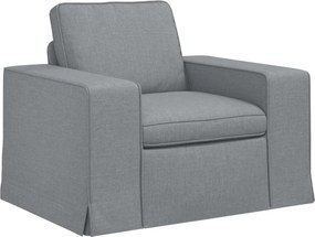 Set pohovek 2 ks Světle šedá textil 3407544