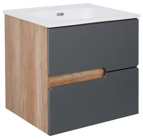 A-Interiéry Koupelnová skříňka s keramickým umyvadlem Sofie CA 60 - sofie ca60