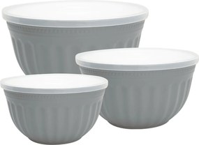 Sada kuchyňských misek s víčky Alice Grey - 3 ks Green Gate