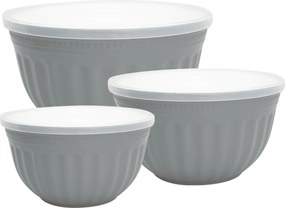 Sada kuchyňských misek s víčky Alice Grey - 3 ks Green Gate