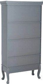 Šedá závěsná vitrína z MDF 85x170,5x35 cm Prato – Ellos Home