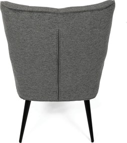 Relaxační křeslo ušák WIPPY - šedá látka