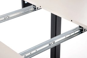 Rozkládací jídelní stůl Ringo 102/142 cm kašmírový/černý