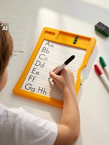 Sinsay - Vzdělávací sada pro nácvik psaní s tabulí, kartami a fixy 15 pack - vícebarevná