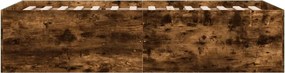 Rám postele kouřový dub 75 x 190 cm kompozitní dřevo 3280983