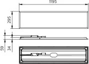 Philips - LED Panel podhledový PROJECTLINE LED/36W/230V 4000K 119x29,5 cm