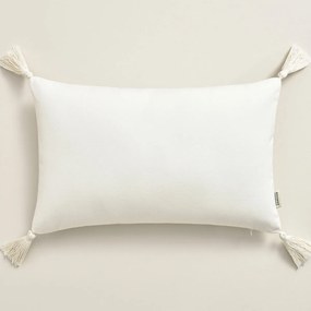 Room99 Dekorační povlečení na polštář s třásněmi Soul Bavlna Barva: Bílá, Velikost: 40 x 40 cm