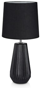 Černá stolní lampa Markslöjd Nicci, ø 19 cm
