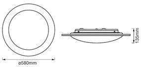 Ledvance -LED Stmívatelné stropní svítidlo ORBIS SPARKLE LED/35W/230V 2700-6500K
