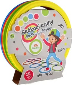 TEDDIES Barevné skákací kruhy / Sada 10 ks / 5 barev / O 27 cm / od 3