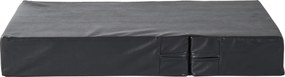 Schodiště PawHut pro psy a kočky, skládací, 2 stupně, černé, D45xŠ39xV20cm, praktická podložka pro snadné lezení