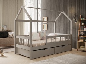 ADRK Furniture Postel Domek Galicja s matrací CH-GAL-G-140-M