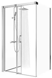 RAVAK Sprchové dveře MATRIX MSD2 120 L Satin+Transparent (0WLG0U00Z1)