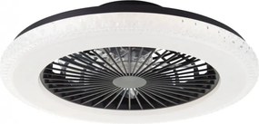 Brilliant G60040/06  Stmívatelné LED svítidlo BADRIA &amp; reverzní VENTILÁTOR + funkce LED