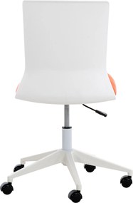 Kancelářská židle Apolda umělá kůže – oranžová