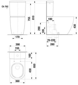 JIKA H8267160000001 - WC mísa MIO keramika/bílá