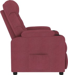 Masážní křeslo vínové textil 339095