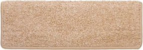 Schodové rohože 15 ks 65 x 21 x 4 cm zlaté obdélníkové okraje 326202