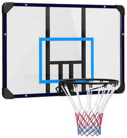 SPORTNOW nástěnný basketbalový koš Basketbalová deska s košem a sítí pro venkovní použití, ocel, 113 x 61 x 73 cm, ideální pro zahradu a hřiště | Aos…