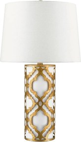 Stolní lampa Elstead Arabella 70 cm Patinované zlato 1x E27