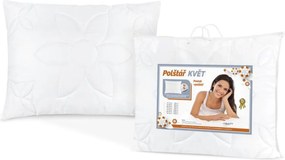 Polštář KVĚT - 70x90 cm (výplň 1000g) bílá