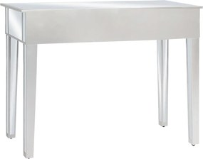 vidaXL Zrcadlový konzolový stolek z MDF a skla 106,5 x 38 x 76,5 cm [246660]