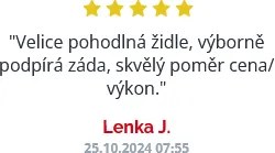 MERCURY Ergonomická kancelářská židle LOMAX - šedá látka / nosnost 150 kg