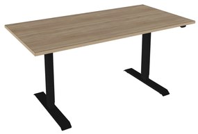 NOBL Dynamic Elektr. nastavitelný polohovací stůl 160x80 Dynamic Dekor stolové desky: dub bardolino, Barva podnože: černá
