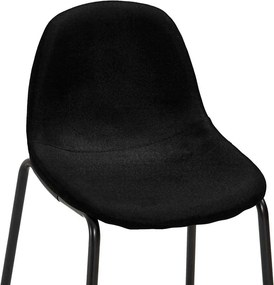 Barové židle 2 ks černé textil 281535