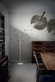 Linea Light 8365 Joshua, bílá stojací lampa pro nepřímé osvětlení, 25W LED 3000K, výška 189cm