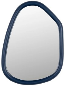 Modré dřevěné zrcadlo ZUIVER LOOKS 67 x 49 cm
