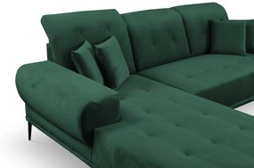 GAB Rohová sedačka RAPIDO, 256 cm Roh sedačky: Pravý roh, Barva látky: Zelená (Samoa 6)